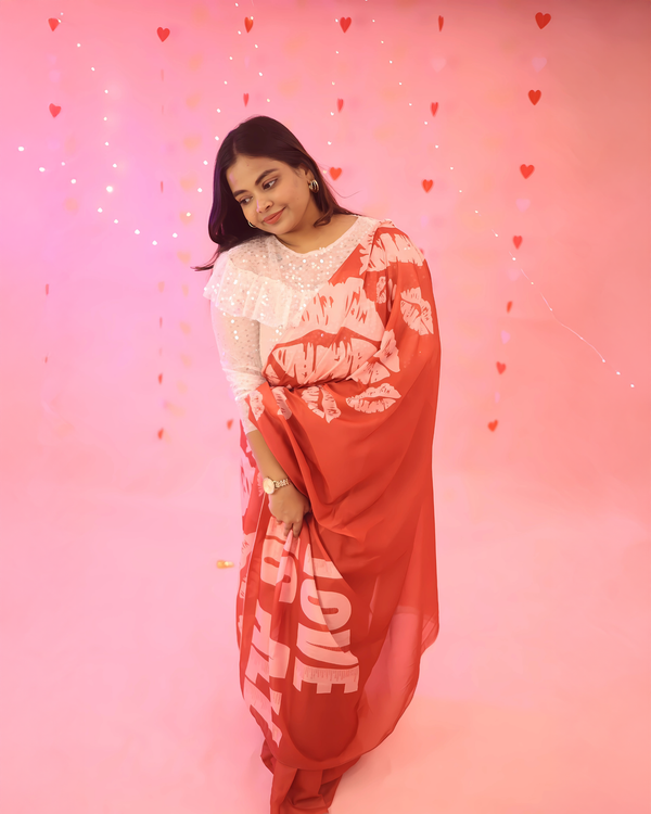 Smooch - The Valentine Saree – The Label I